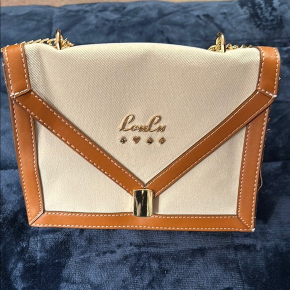 Loulou Bags | Bags | Loulu Cross Body Tan And Cream Womens Bag Nwot ...